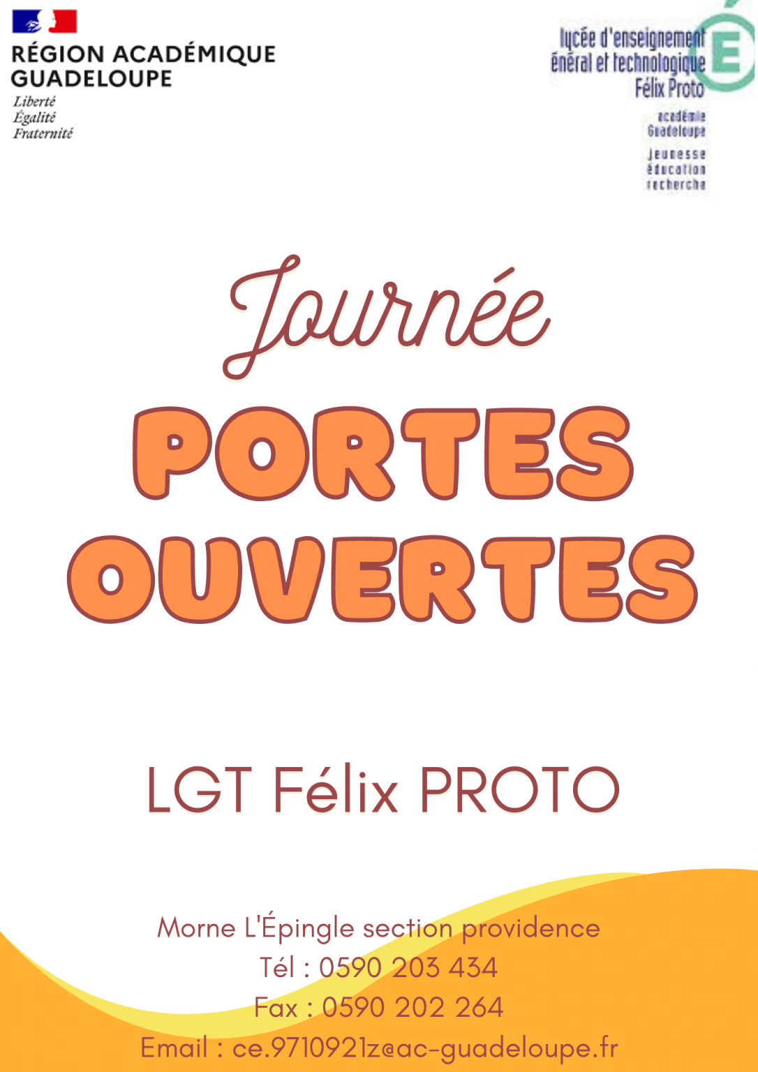 Journée porte ouverte au lycée F.PROTO – LGT FELIX PROTO